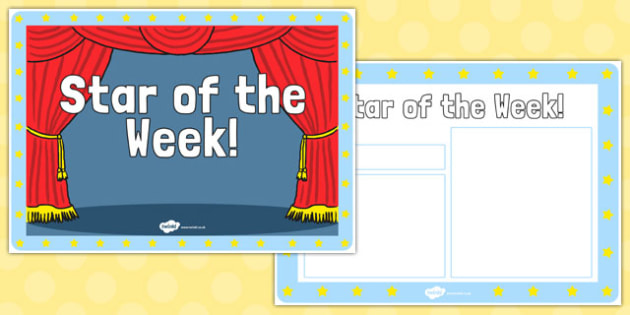 Star of the Week Display Book (teacher made)
