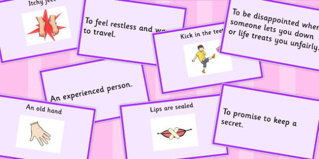 Body Idioms Matching Cards Set 3
