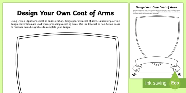 Design Your Own Coat Of Arms Lesson Plan - Design Talk