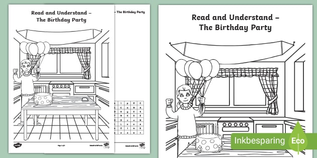 Read and Understand – The Birthday Party (teacher made)