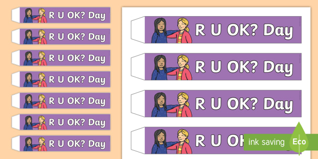 R U OK? Day Paper Chain - mental health, relationships, friends