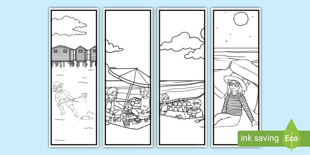 FREE! - Holiday Bookmarks to Colour – Display Bookmarks – Twinkl