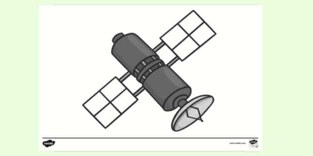 FREE! - Satellite Colouring Page | Colouring Sheets