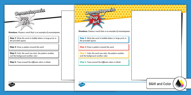 Pop Art Worksheets | twinkl.com