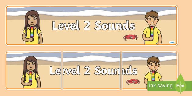 Level 2 Sounds Display Banner - Twinkl Phonics - Kindergarten