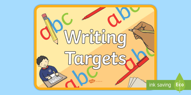 👉 Writing Targets Display Poster - Writing Targets Display Banner