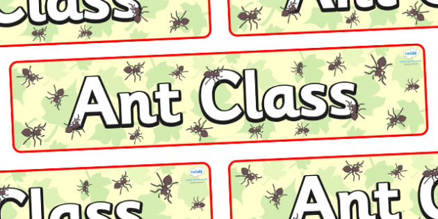 FREE! - Ant Themed Classroom Display Banner (teacher made)