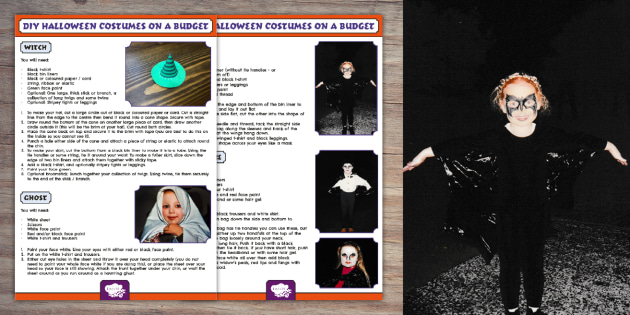 DIY Halloween Costume Ideas | Twinkl Party (teacher made)