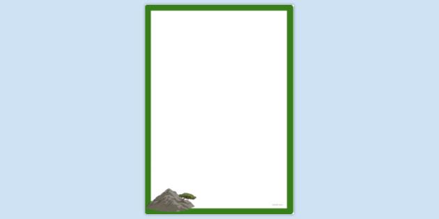 FREE! - Printable Mountain Page Border (teacher made)