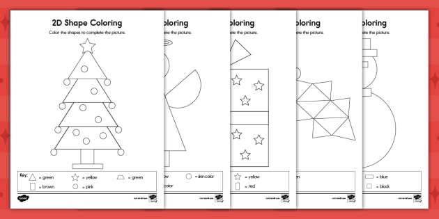 shape christmas activities