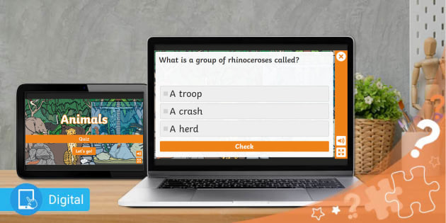 Animals Themed Interactive Quiz Activity | Twinkl Go!