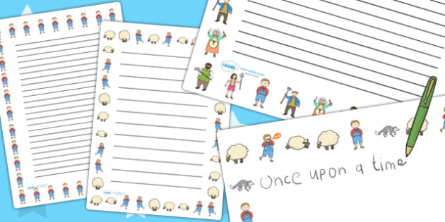 The Boy Who Cried Wolf Page Borders (teacher made)