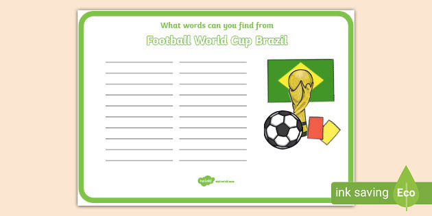 Football Word Finding Worksheet (Hecho por educadores)