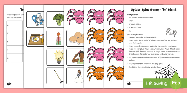 Spider Splat 'br' Blend Game