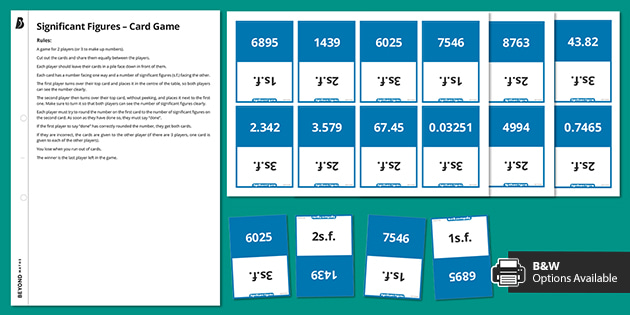 👉 Significant Figures - Card Game | KS3 Maths | Beyond