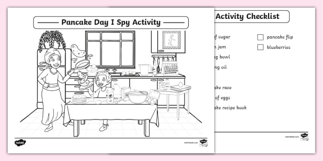 Pancake Day I Spy Activity