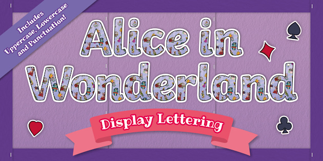 Alice in Wonderland Letters | twinkl.com.au