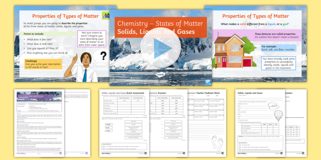 FREE! - States of Matter Lesson 1: Solids, Liquids and Gases | Beyond