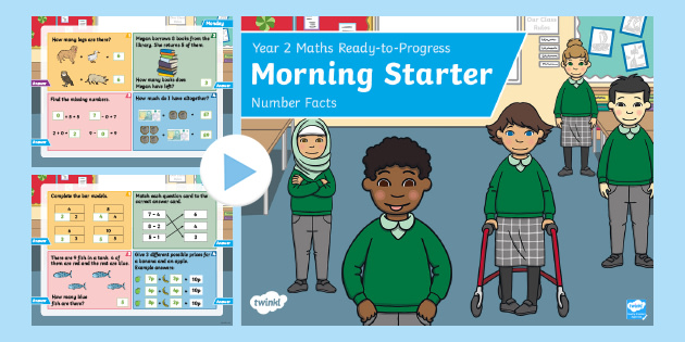 👉 Year 2 Maths Ready-to-Progress Morning Starter: Number Facts