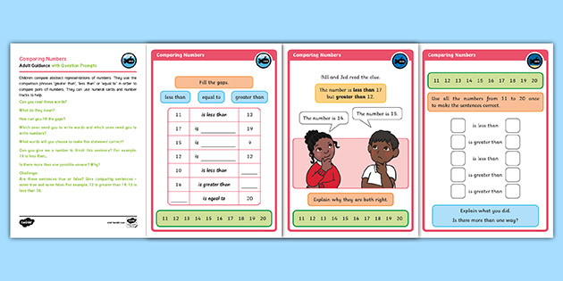 👉 White Rose Maths Compatible Year 1 Compare Numbers