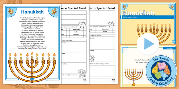 'Hanukkah' – Jewish Festival Rhyming Poem for KS2