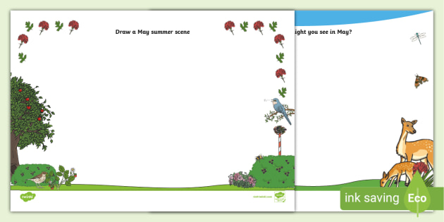 FREE! - May Drawing Prompts (Teacher-Made)