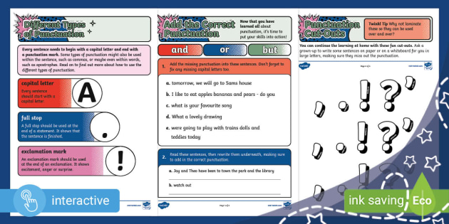 Year 2 Punctuation Parent Guide and Activity Ideas - Twinkl Guides