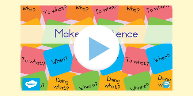 Sentence Structure PowerPoint | Writing Sentences