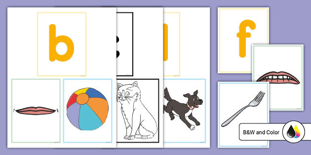 Sound Wall: Consonant Individual Display Cards