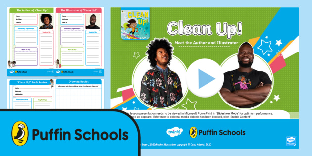 Clean Up! Meet the Authors: Nathan Bryon & Dapo Adeola Activity Pack