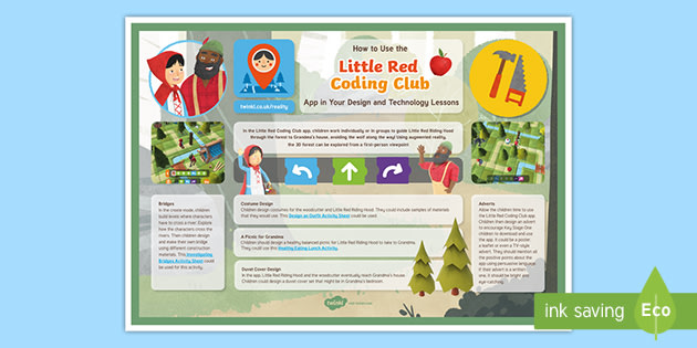 KS1 Little Red Coding Club Design and Technology Teaching Ideas