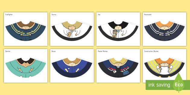 Community Helpers Cone People