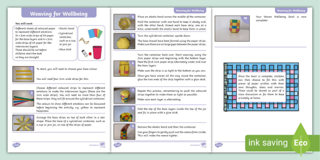 Weaving for Wellbeing Craft Activity