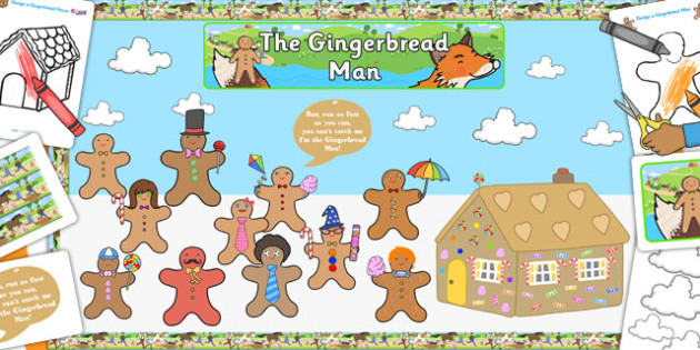 Ready Made Gingerbread Man Display Pack (teacher made)