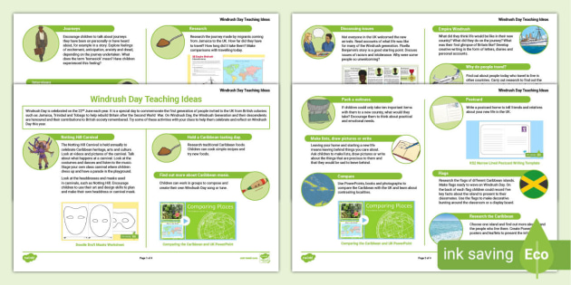 Windrush Day Teaching Ideas (teacher made)