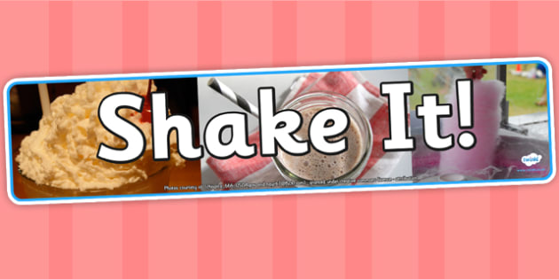 Shake It Photo Display Banner
