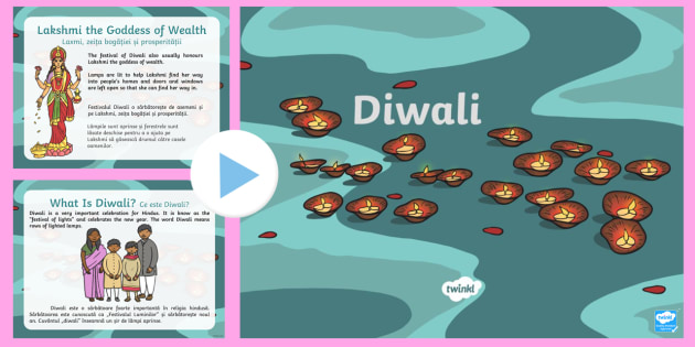 All About Diwali PowerPoint English/Romanian - Diwali Information ...