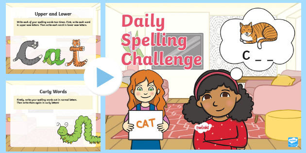 Daily Spelling Challenge PowerPoint