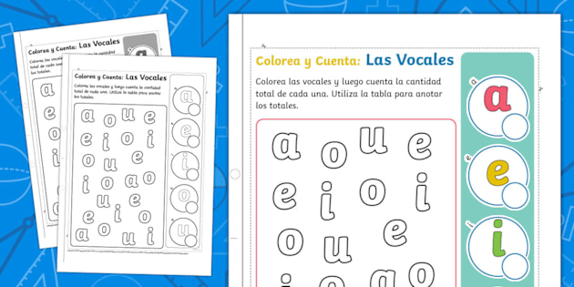 Actividades Con Las Vocales Encuentra Y Colorea Mundo Educativo360