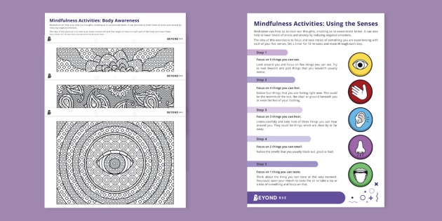 Exam Stress Mindfulness Activity Pack (teacher made)