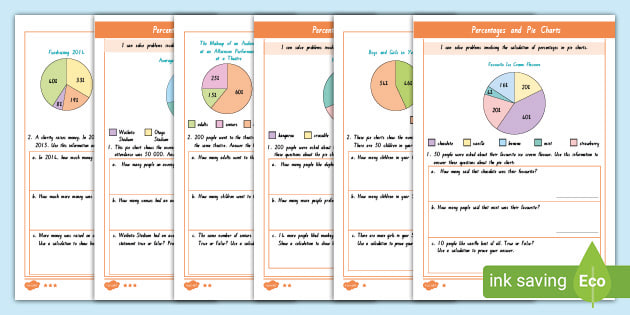 Level 4: Percentages and Pie Charts Differentiated Activity