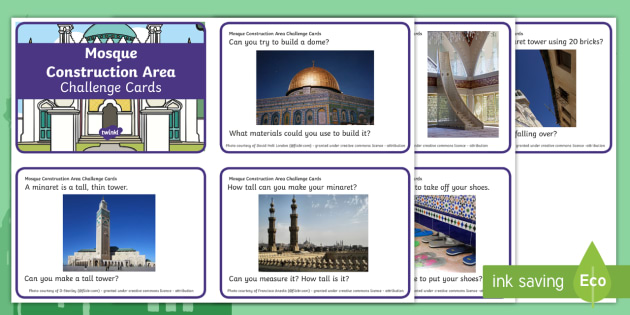 Mosque Construction Area Challenge Cards
