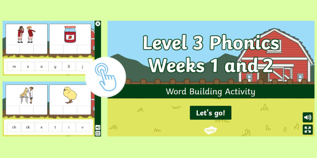 Level 3 Phonics Weeks 1 and 2 Game: Word Builder | Twinkl Go!