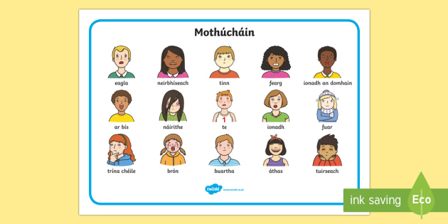 My Feelings Word Mats Gaeilge - Requests (teacher made)