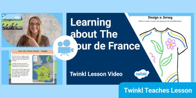 FREE! - * NEW * KS1 (Ages 5-7) Tour De France Video Lesson