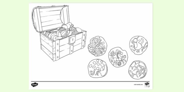FREE! - Coin Found Colouring Sheet (teacher made)