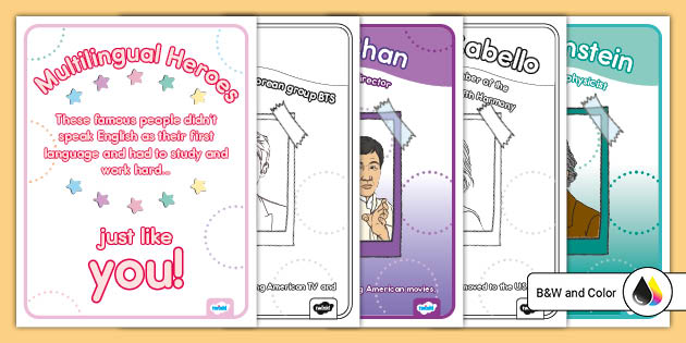 Multilingual Heroes Posters (teacher made)