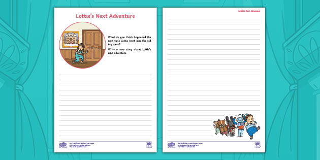 The Old Toy Room: Lottie's Next Adventure Writing Worksheet