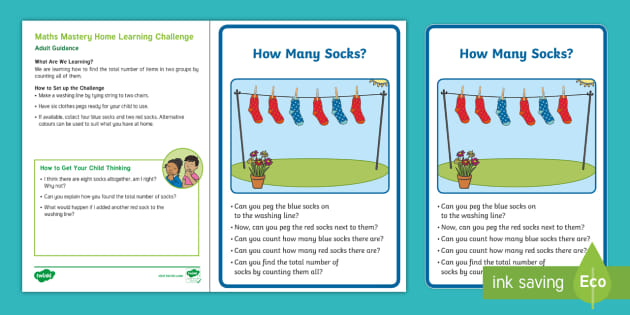 EYFS Maths Mastery Addition Home Learning Challenge: Washing Line Addition EYFS Maths Mastery Addition Home Learning Challenge: Washing Line Addition