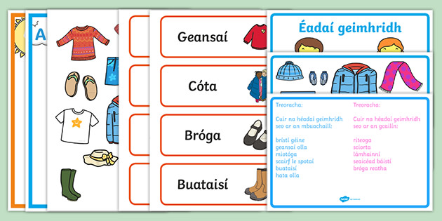 Gaeilge Junior Infants Éadaí Pack | Twinkl